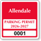 Square Window Parking Decals